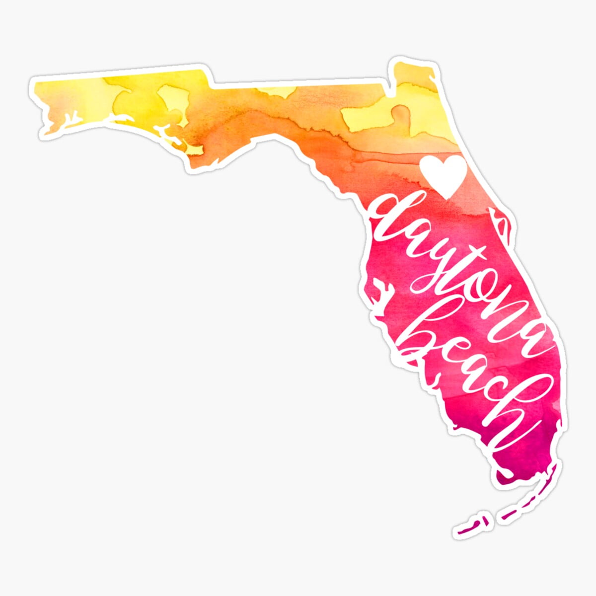 DOPASTICKER Daytona Beach Sticker, Phone Sticker Water Bottle Sticker ...