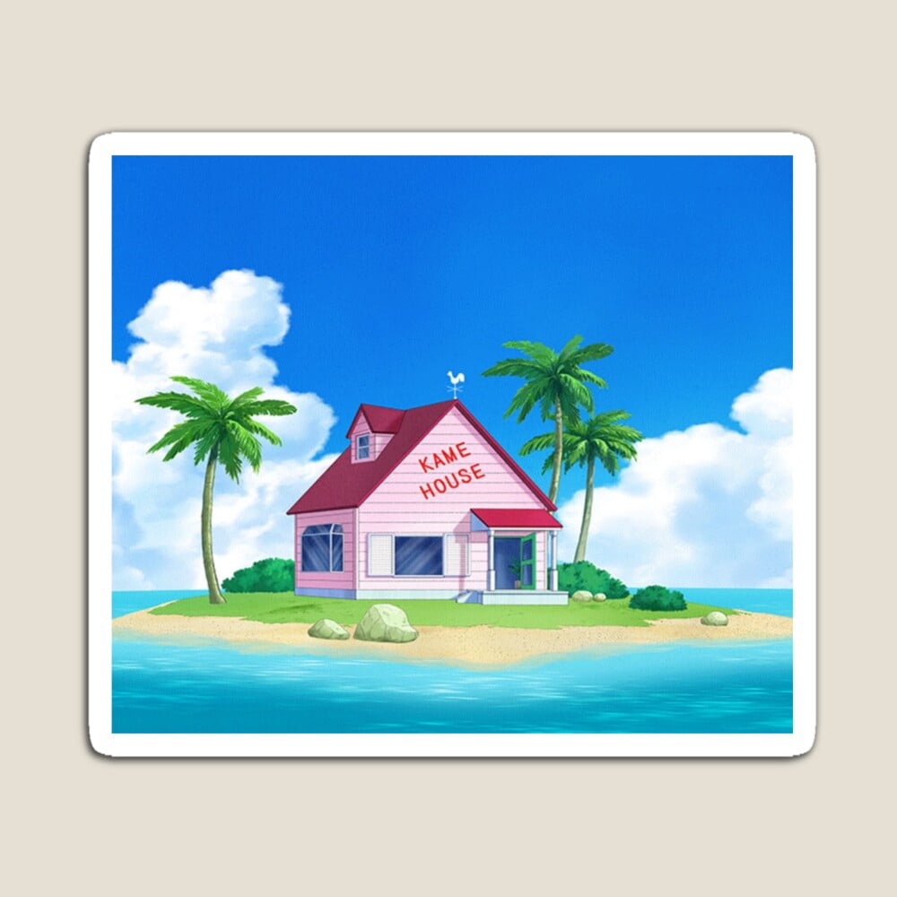 DOPASTICKER Dbz Kame Beach House Decorative Laptop, Phone Stickers ...
