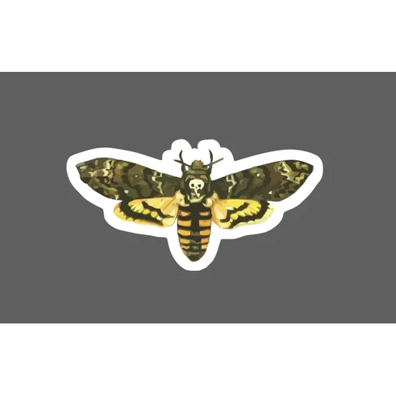 DOPASTICKER Death Head Moth Sticker Skull Animal Movie Nature Sticker ...