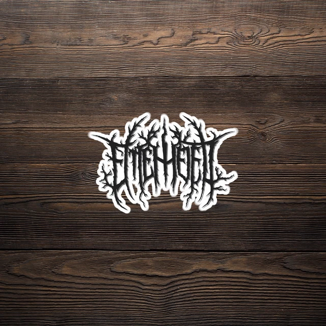 DOPASTICKER Death Metal Band Logo Sticker - Black Evil Thorny Demon ...