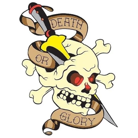 DOPASTICKER Death Or Glory Sticker Laptop Sticker Hard Hat Sticker ...