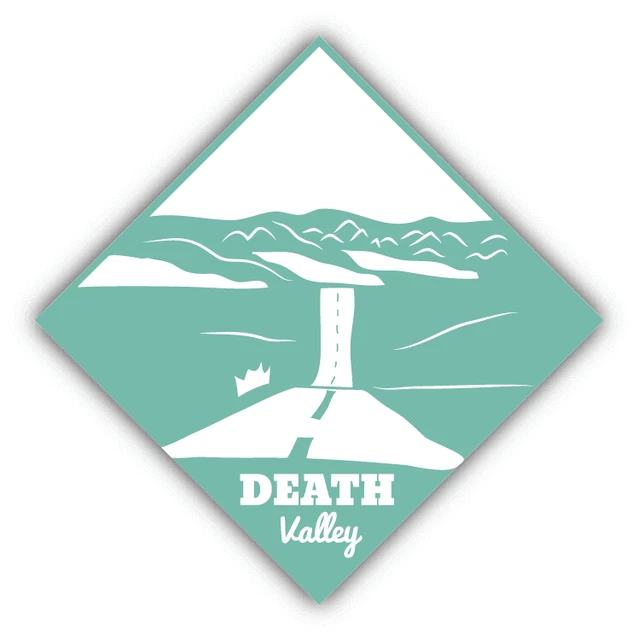 DOPASTICKER Death Valley National Park Travel Usa Cartoon Sticker Decal ...
