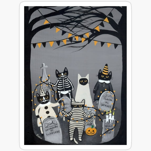 DOPASTICKER Decorating The Graveyard Sticker Phone Sticker, Latop ...