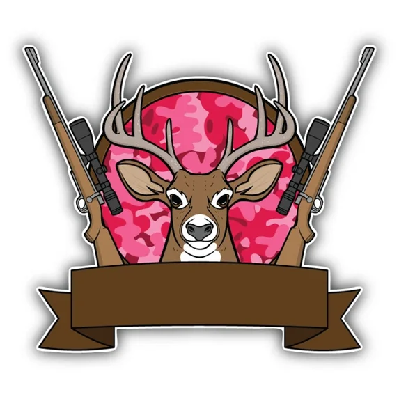 DOPASTICKER Deer Hunting Camp Sticker Decal Phone Decal Water Bottle ...