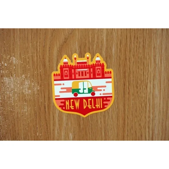 DOPASTICKER Dehli India Sticker, Luggage, Laptop, Notebook, Journal ...