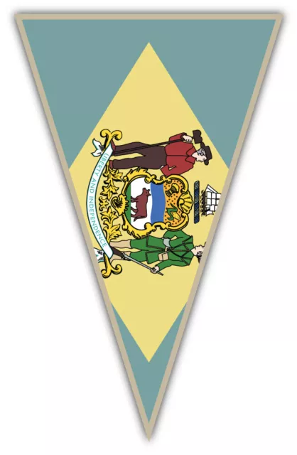 DOPASTICKER Delaware Usa State Flag Car Sticker Decal Phone Decal Water ...