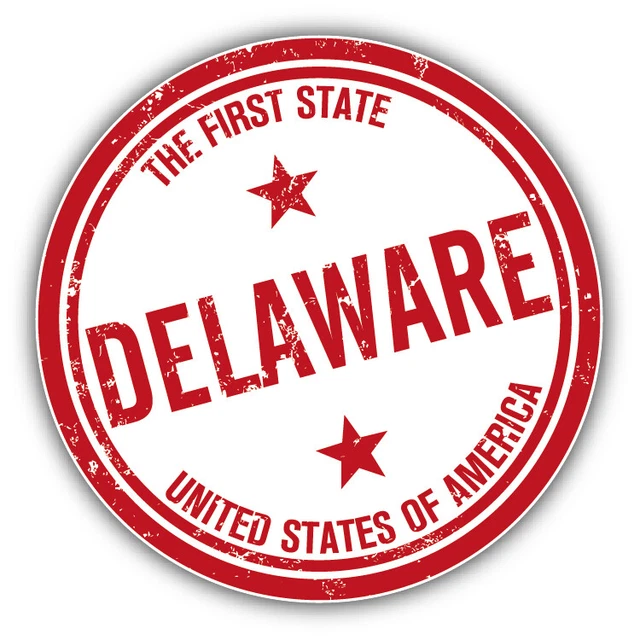 DOPASTICKER Delaware Usa State Grunge Rubber Sticker Decal Phone Decal ...