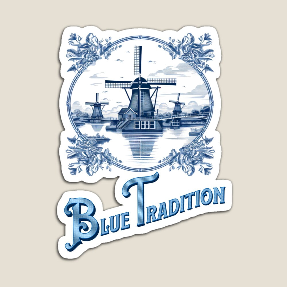DOPASTICKER Delft Blue - Dutch Citizen - Dutch Heritage - Dutch Culture ...