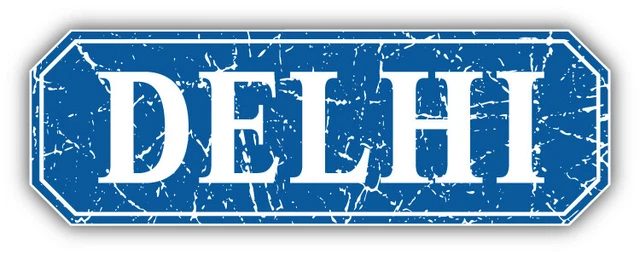 DOPASTICKER Delhi Grunge Travel Sticker Decal Phone Decal Water Bottle ...