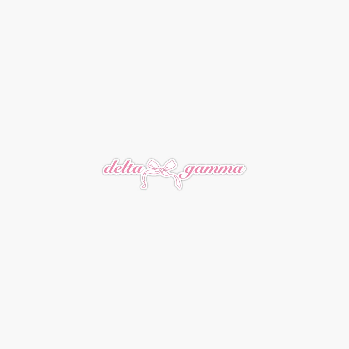DOPASTICKER Delta Gamma Bow Sticker, Phone Sticker Water Bottle Sticker ...