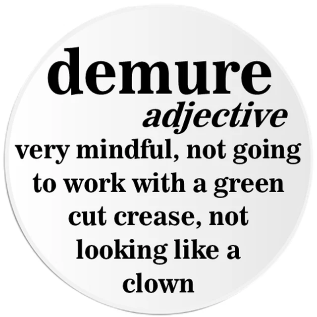 DOPASTICKER Demure Definition, Mindful Cutesey Phone Decal Water Bottle ...