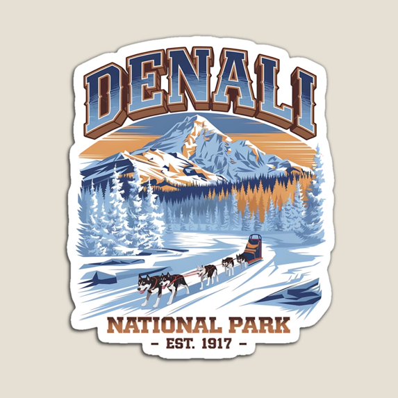 DOPASTICKER Denali National Park - Mt Denali - Denali Highway - Denali ...