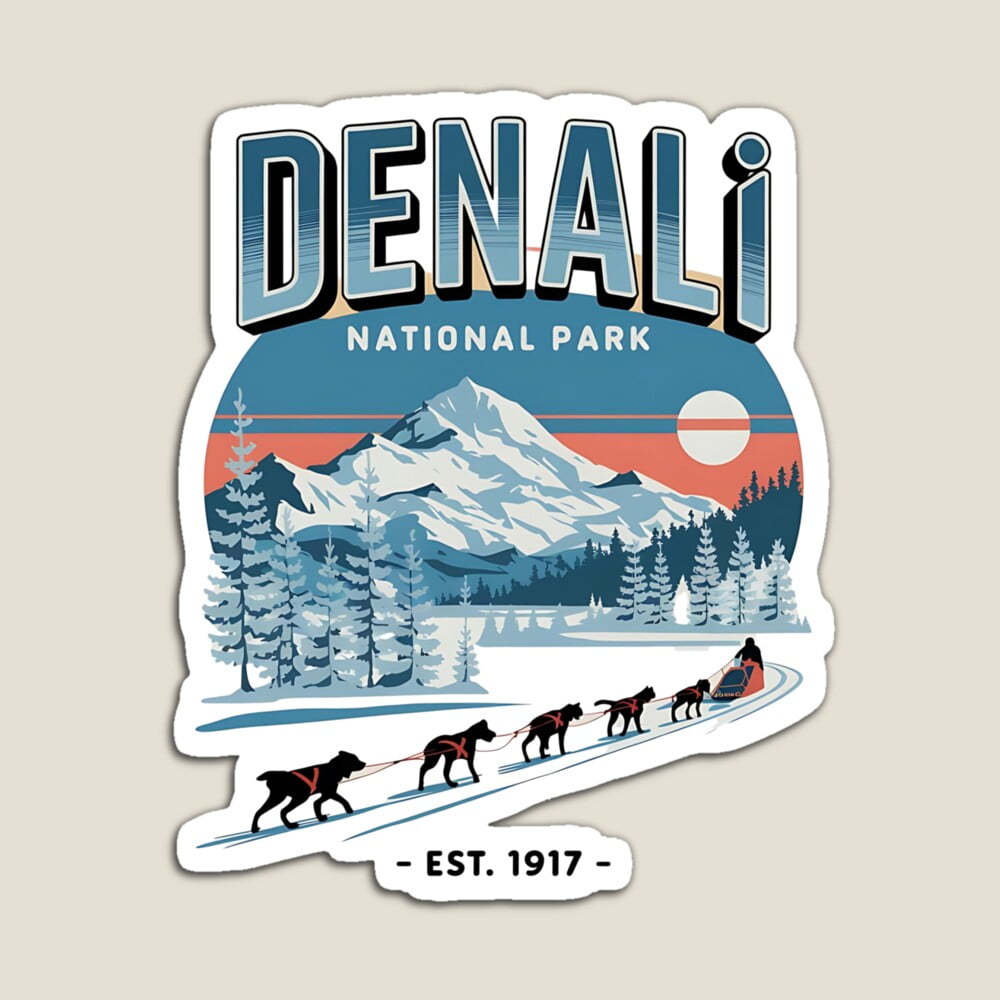 DOPASTICKER Denali National Park - Mt Denali - Denali Highway - Denali ...