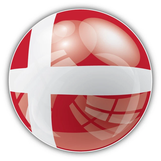 DOPASTICKER Denmark Flag Sticker Decal Phone Decal Water Bottle ...