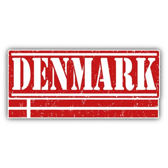 DOPASTICKER Denmark Grunge Travel Stamp Sticker Decal Phone Decal Water ...