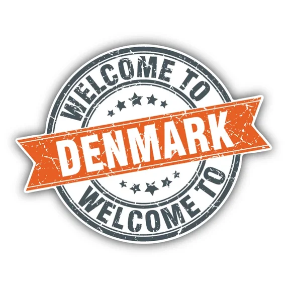 DOPASTICKER Denmark Grunge Welcome Stamp Sticker Decal Phone Decal ...