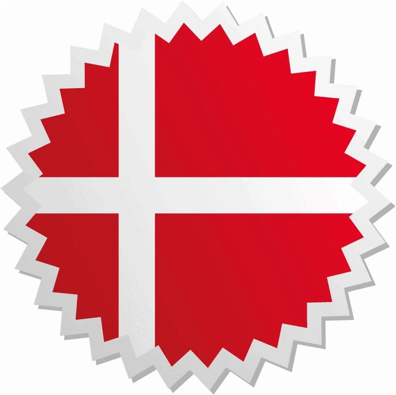 DOPASTICKER Denmark Square Sticker Decal Phone Decal Water Bottle ...