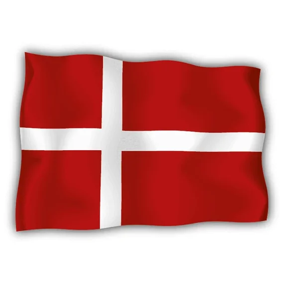 DOPASTICKER Denmark Wave Flag Sticker Decal Phone Decal Water Bottle ...
