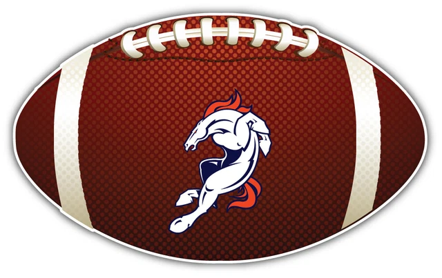 DOPASTICKER Denver Broncos Football Sport Logo Car Sticker Phone Water ...
