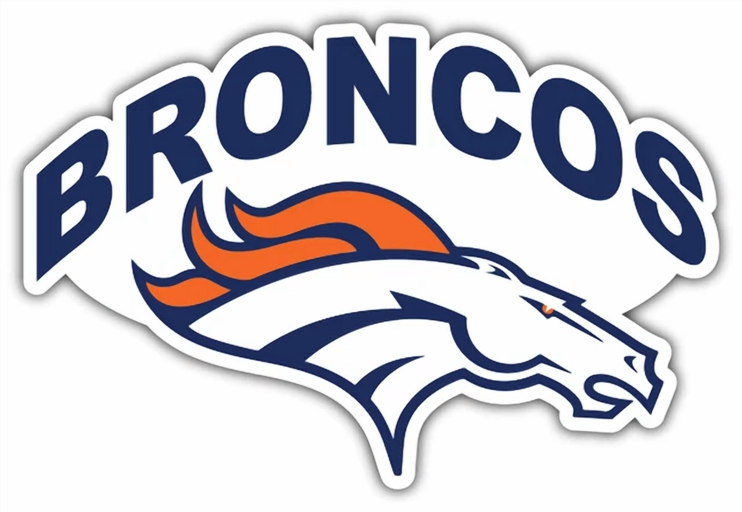 DOPASTICKER Denver Broncos Sport Car Sticker Phone Water Bottle ...