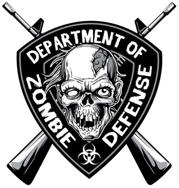 DOPASTICKER Department Of Zombie Defense Sticker Laptop Sticker Phone ...
