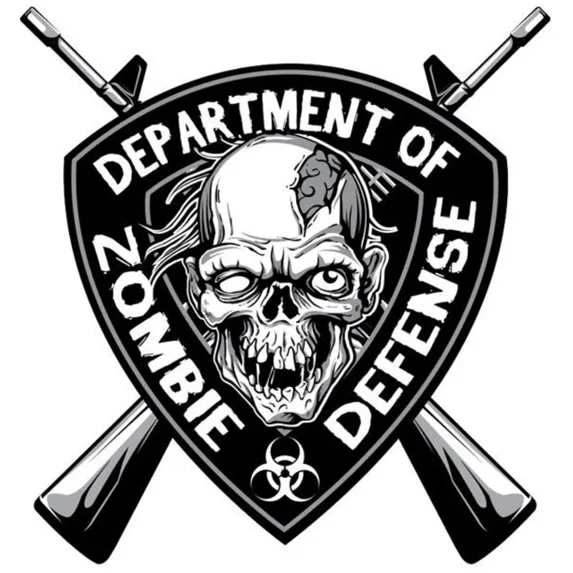 DOPASTICKER Department Of Zombie Defense Sticker Laptop Sticker Phone ...