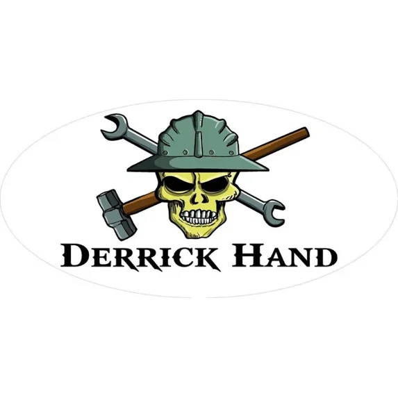 DOPASTICKER Derrick Hand With Skull Sticker Phone Decal Water Bottle ...