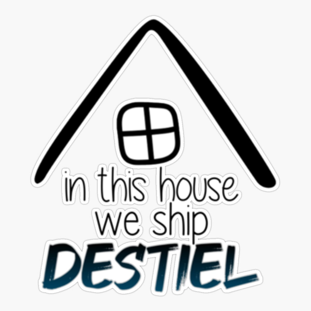 DOPASTICKER Destiel 2 Sticker, Phone Sticker Car Stickers, Birthday ...