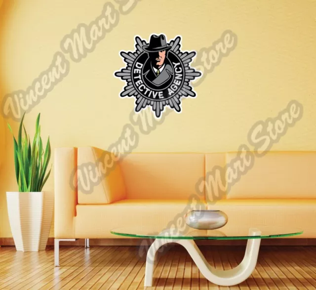 DOPASTICKER Detective Agency Spy Agent Kgb Cia Gift Wall Sticker Room ...