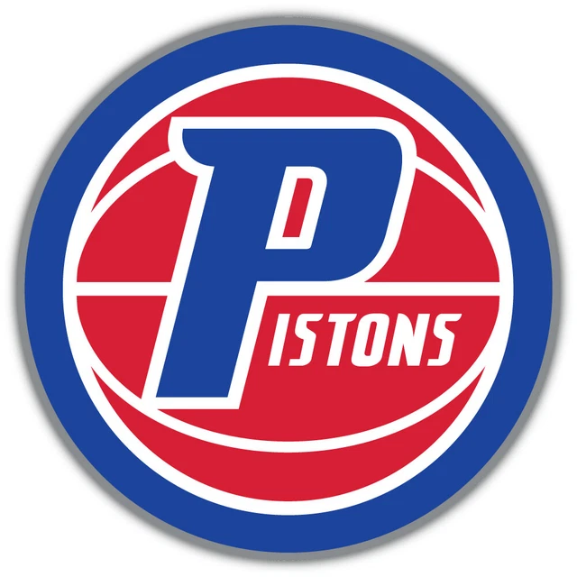 DOPASTICKER Detroit Pistons Logo Sport Car Sticker Phone Water Bottle ...