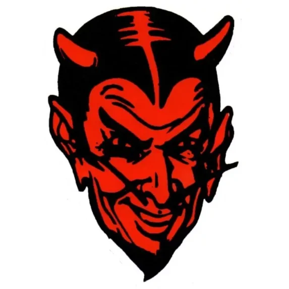 DOPASTICKER Devil Face Sticker Laptop Sticker Window Sticker Hard Hat ...