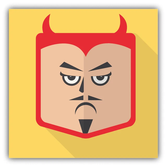 DOPASTICKER Devil Head Hal.Low.Een Cartoon Car Sticker Phone Water ...