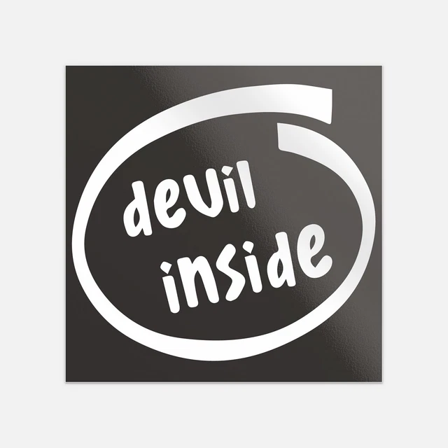 DOPASTICKER Devil Inside Sticker Decal Phone Decal Water Bottle ...