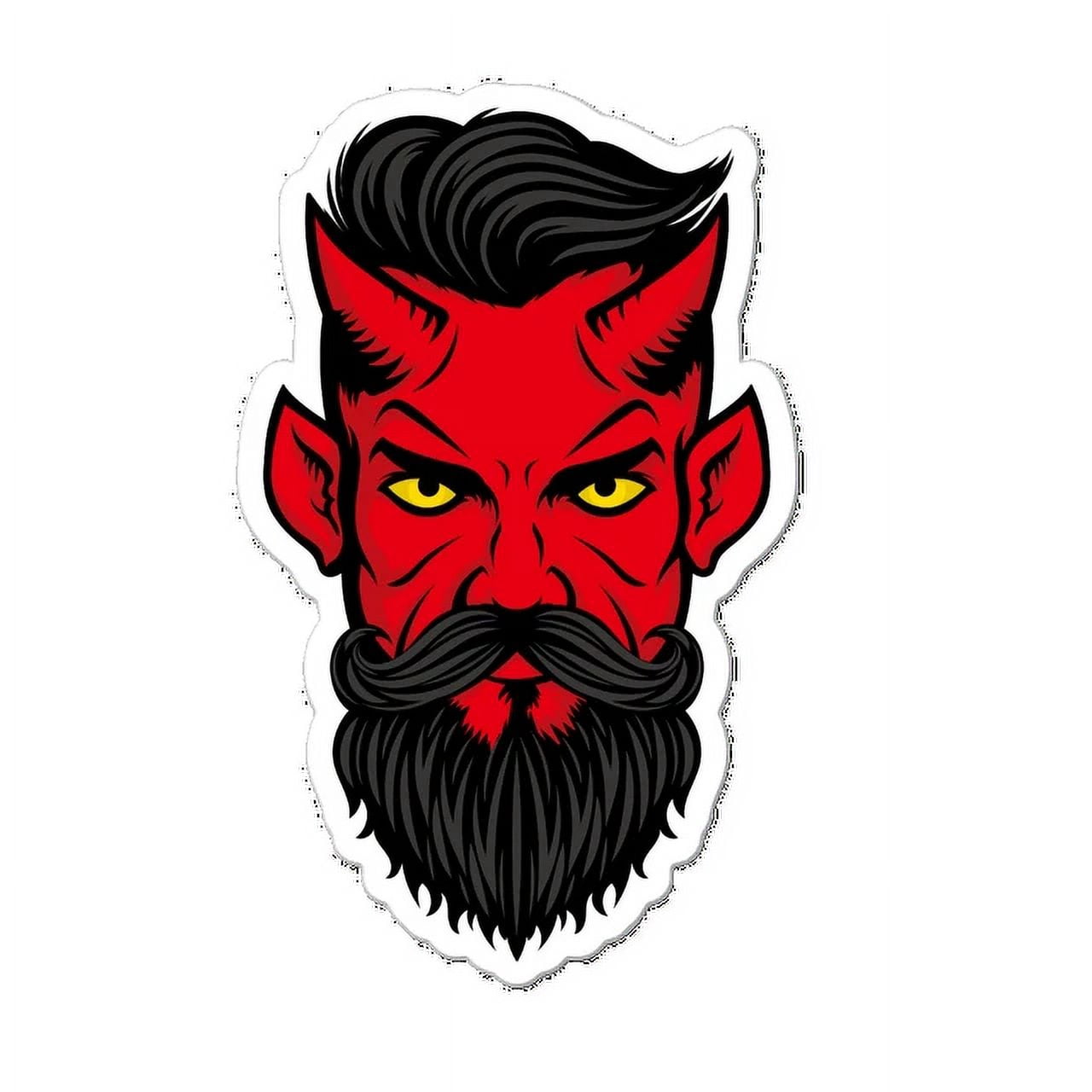 DOPASTICKER Devil Jdm Stance Drift Scary Hallo.Ween Decor Horror ...