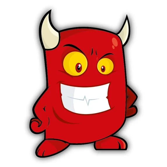 DOPASTICKER Devil Zombie Cartoon Car Sticker Phone Decal Water Bottle ...
