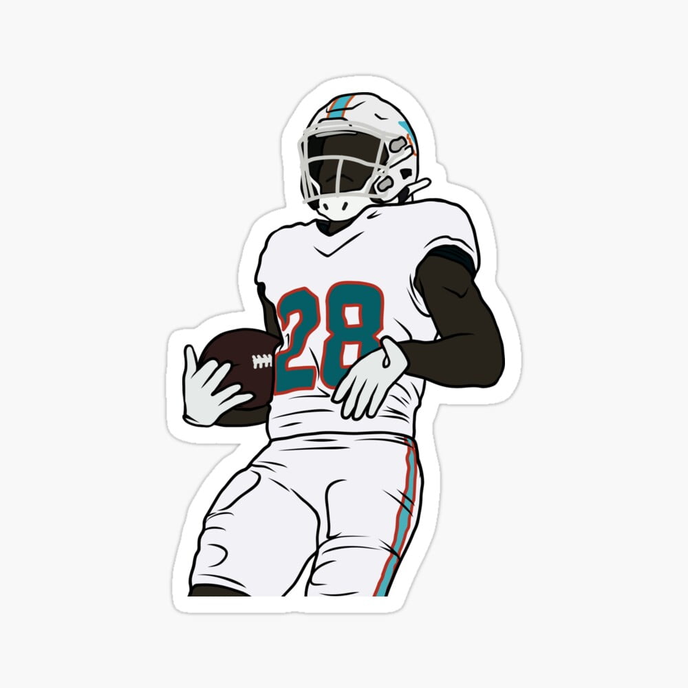 DOPASTICKER Devon Achane Celebration - Hot Trending Sticker Phone Decal ...