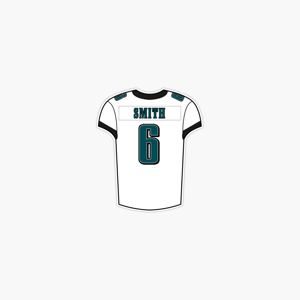 DOPASTICKER Devonta Smith Away Jersey Sticker, Phone Sticker Car ...