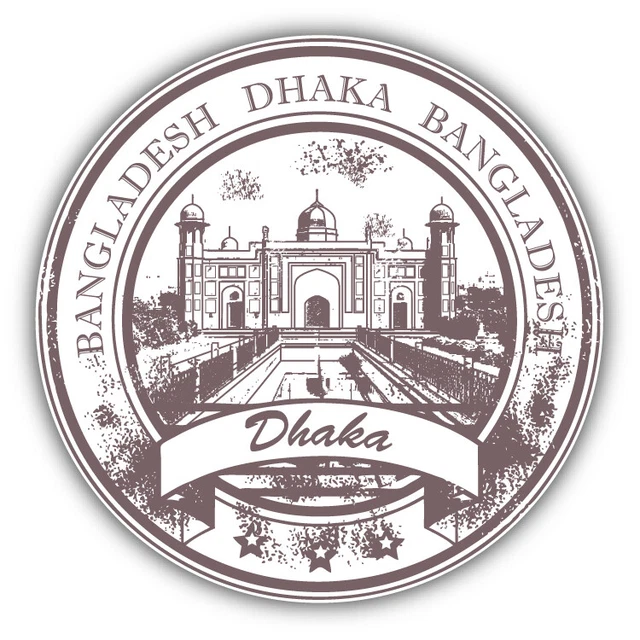 DOPASTICKER Dhaka Bangladesh Rubber Travel Sticker Decal Phone Decal ...