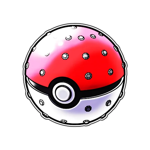 DOPASTICKER Diamond Poke Ball Sticker Decal Phone Decal Water Bottle ...