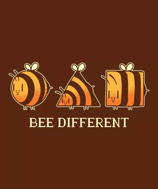 DOPASTICKER Be Different Bee Sticker Cool Awkward Stand Out Insect ...