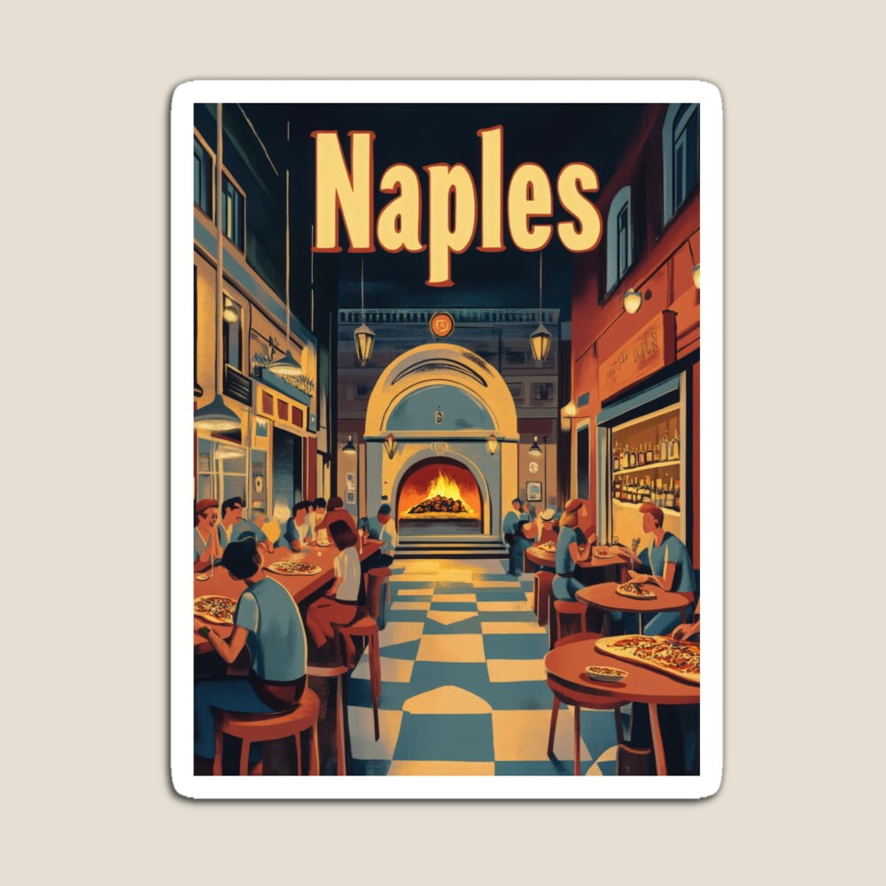 DOPASTICKER Dine In A Lively Naples Pizzeria, Where Guests Savor ...