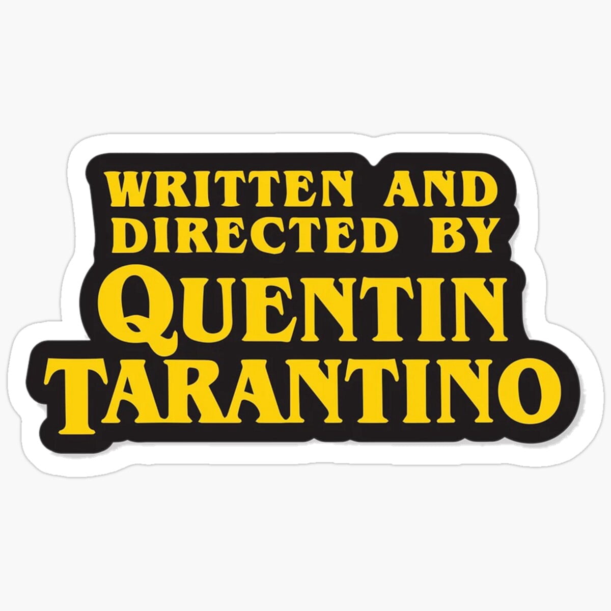 DOPASTICKER Directed By Tarantino Sticker. Gift You - Decorate Laptops ...