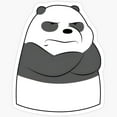 DOPASTICKER Disappointed Panda Sticker Phone Sticker, Latop Sticker ...