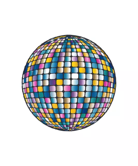 DOPASTICKER Disco Ball Sticker Groovy Retro Old School 80S 70S Dance ...