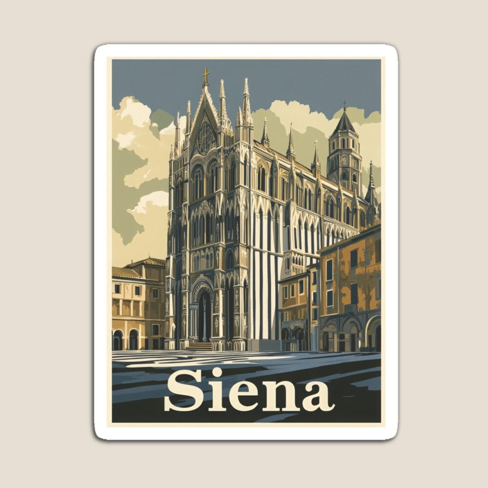 DOPASTICKER Discover The Breathtaking Beauty Of Siena, Featuring Its ...