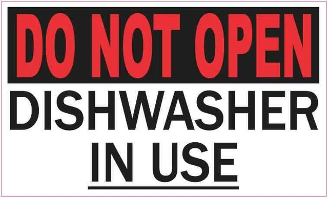 DOPASTICKER Dishwasher In Use Sticker Phone Sticker, Latop Sticker ...