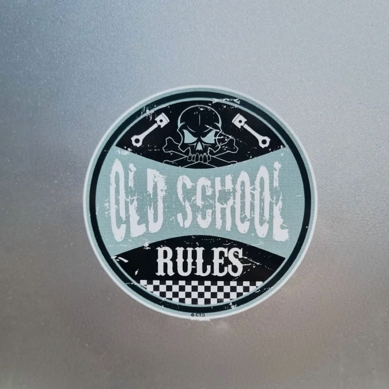 DOPASTICKER Distressed Old School Rules Roundel Sticker Decal For Car ...