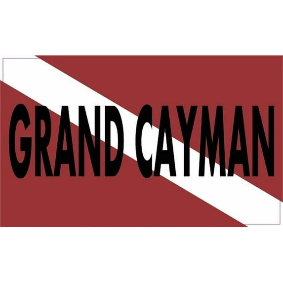 DOPASTICKER Diver Down Grand Cayman Sticker Phone Sticker, Latop ...