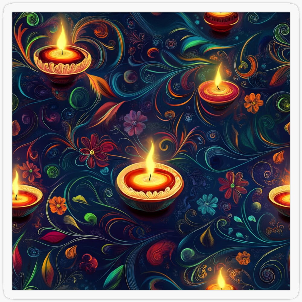 DOPASTICKER Diwali: Light And Spirituality Sticker Phone Decal Water ...