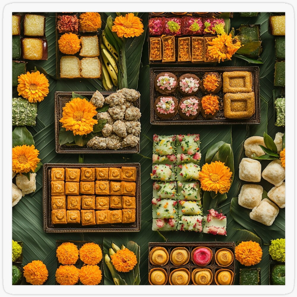 DOPASTICKER Diwali Sweets: Colorful Feast Sticker Phone Decal Water ...